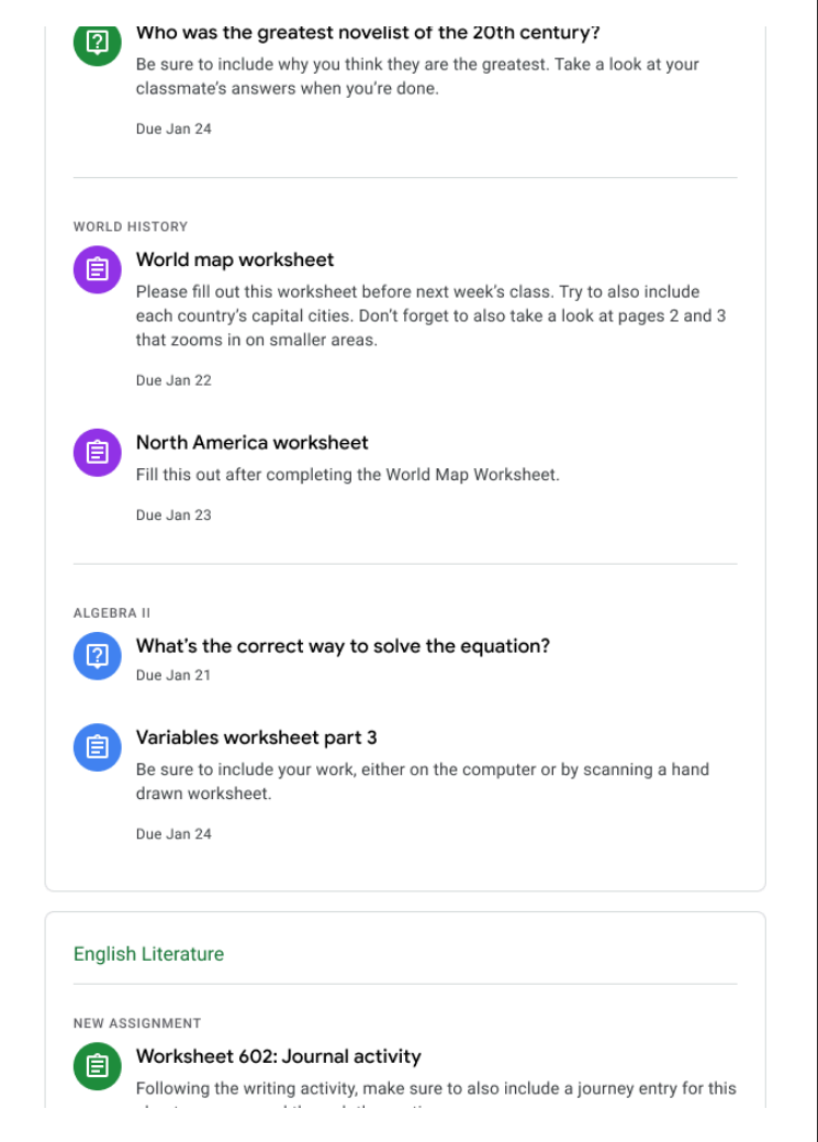 Classroom Notifications – Glow Connect