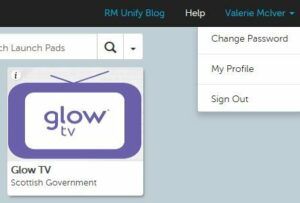 Changing your Glow password – Glow Connect