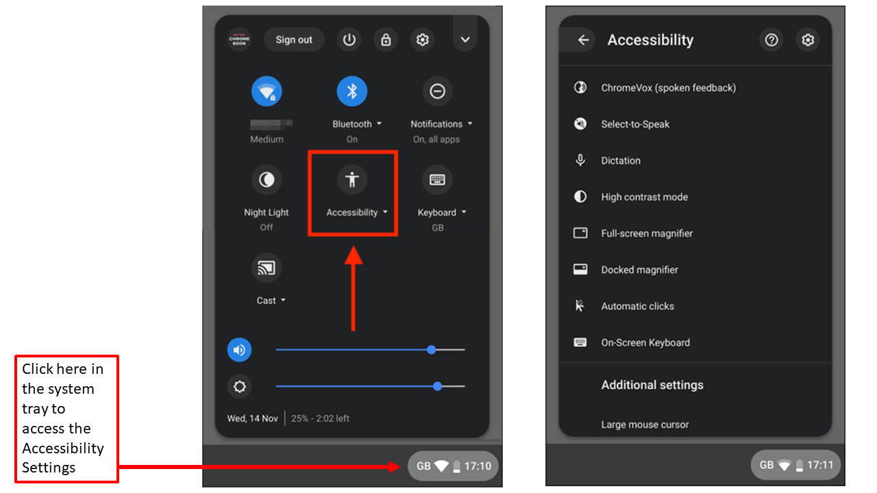 Chromebook Accessibility Setting Shortcut – Glow Connect