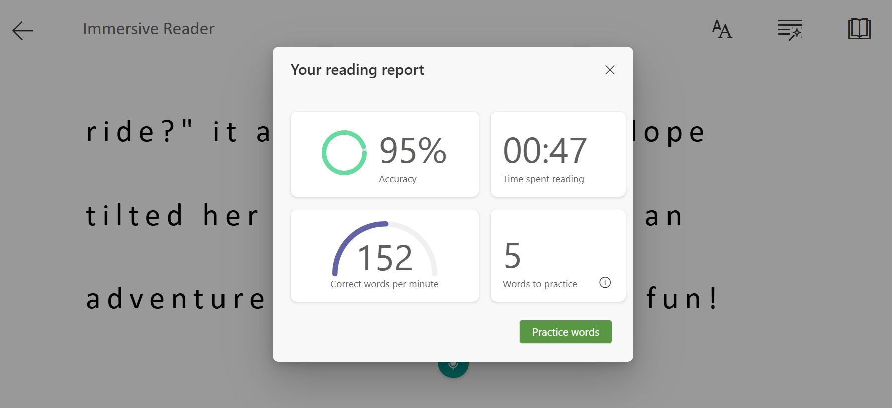 Reading Coach Built into Immersive Reader – Glow Connect