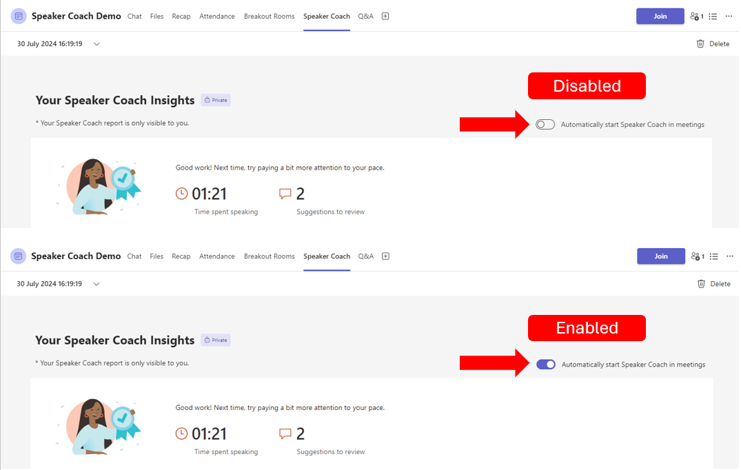Speaker Coach now available within Teams Meetings – Glow Connect