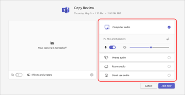 Microsoft Teams – Audio Settings – Glow Connect