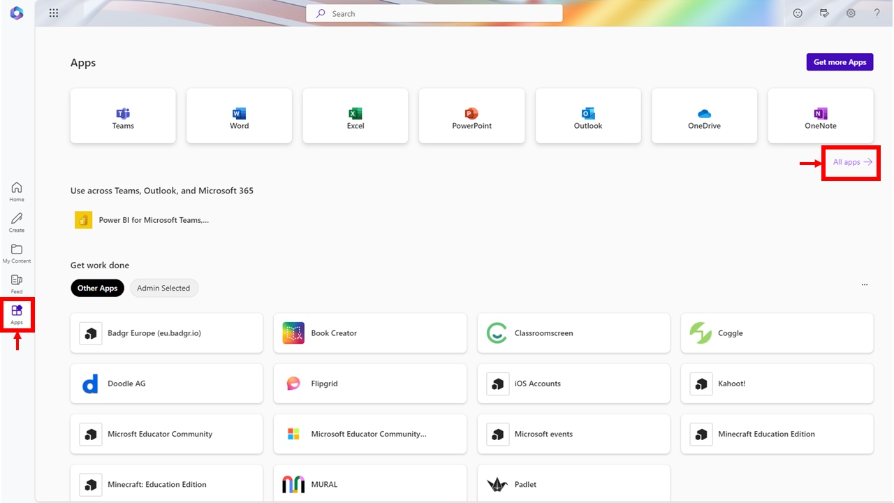 New Microsoft 365 Apps Landing Page – Glow Connect