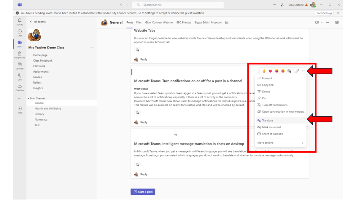 Microsoft Teams: Intelligent message translation in chats on desktop ...