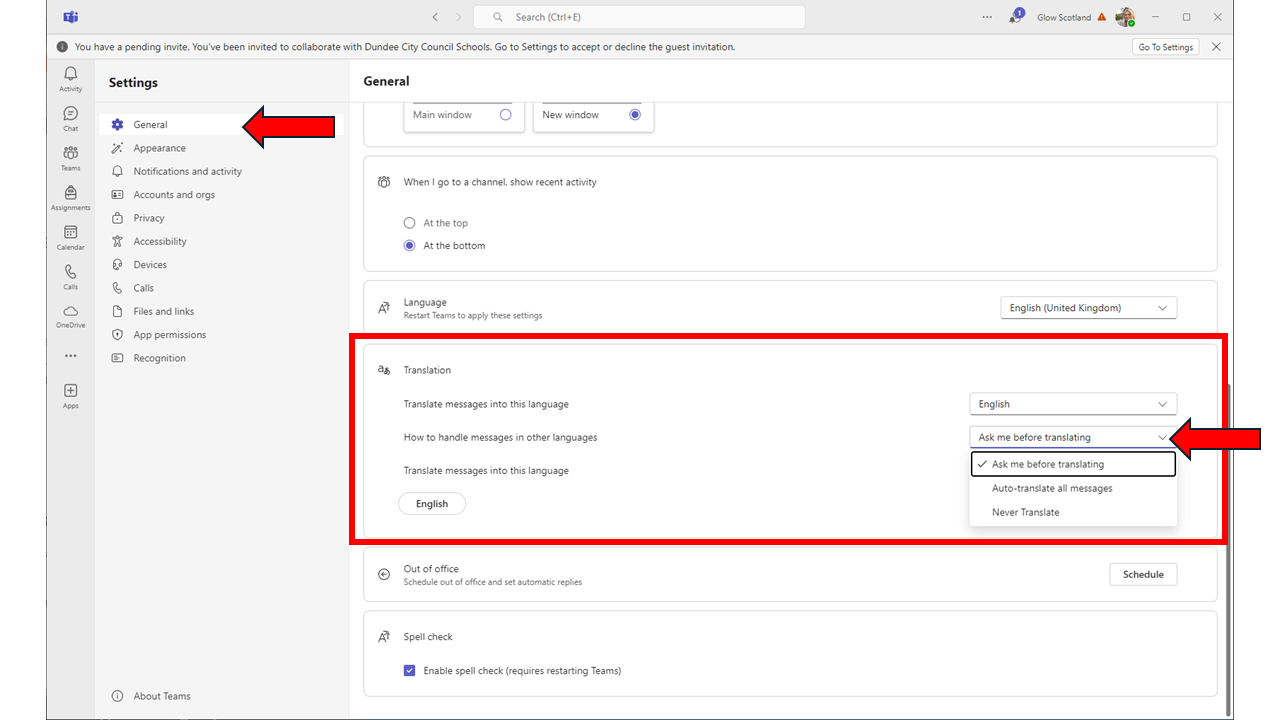 Microsoft Teams: Intelligent message translation in chats on desktop ...